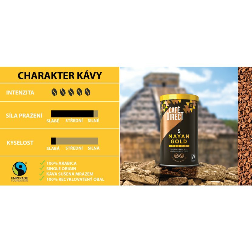 Mrazem Su en Instantn K va Mayan Gold Caf direct 100g 100 Arabika mrazem-su-en-instantn-k-va-mayan-gold-caf-direct-100g-100-arabika